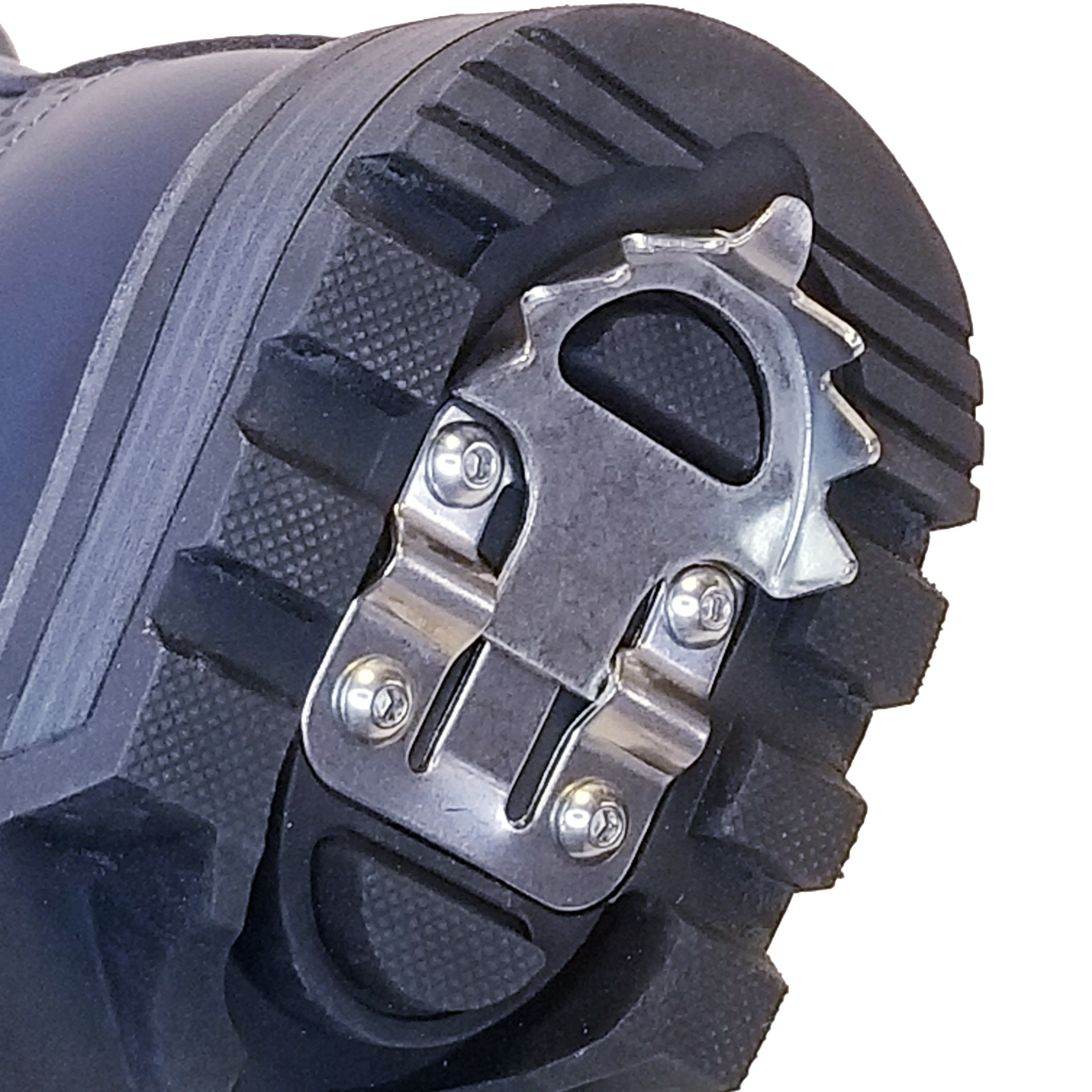 NexGrip Stone Black Leather Waterproof Mens Snow Boot with Retractable ...