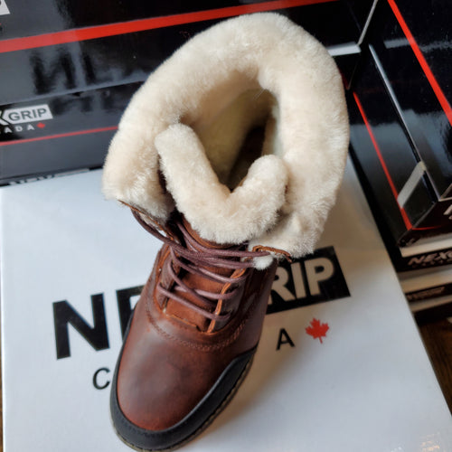 NexGrip Eva Hazelnut Brown Women’s Snow Boot Waterproof with Retractab ...